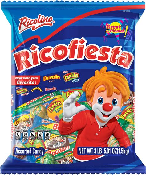 Ricolino Ricofiesta Party Pack Assorted Hispanic Candy