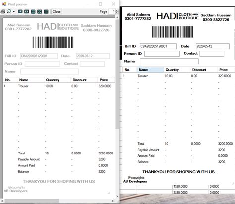 I Am Having Issue Printing Receipt In Windows Form C Stack Overflow