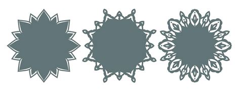 Free Vector Classic Beautiful Vintage Round Frame Set