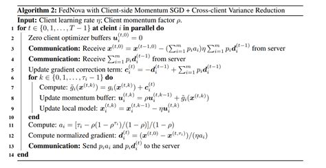 question about learning rate in fednova algorithm · issue 10 · xtra