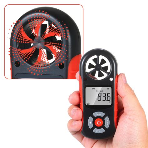 Digital Anemometer Wind Speedwind Chilltemperatu Vicedeal
