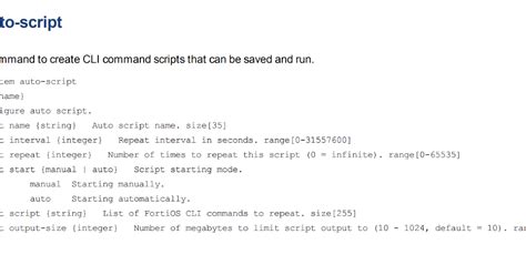 Blog Técnico Fortinet Fortigate Scripting