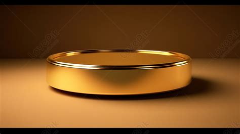 고급스러운 황금색 제품 스탠드 원형 금속 원통 배경을 사용한 3d 일러스트레이션 렌더링 원통 배경 금색 배경 황금색 배경 이미지 Hd 원통 금색 황금색 배경