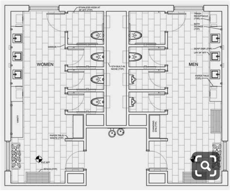 سرویس بهداشتی Toilet Plan Public Restroom Design Restroom Design