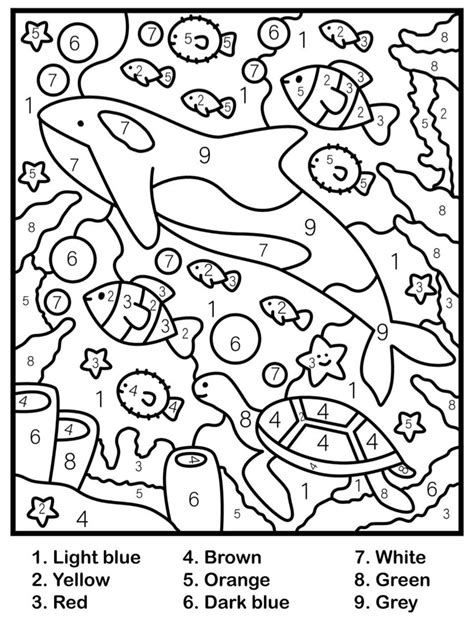 Printable Color By Number Coloring Pages Online [2025]