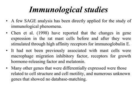 Sage Serial Analysis Of Gene Expression Pptx