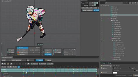 skeletal animation of our player getting body checked r unity2d