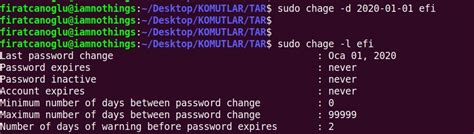 Örneklerle Linuxta Chage Komutu Nasıl Kullanılır Linux Data Linux Sysadmin