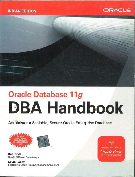 Oracle Database 11g Dba Handbook Bob Bryla 9780070223646 Books
