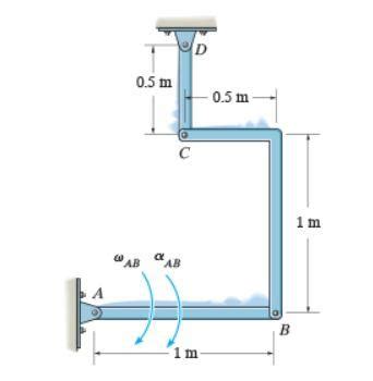 Solved Link AB has the angular velocity ωAB rad s and Chegg