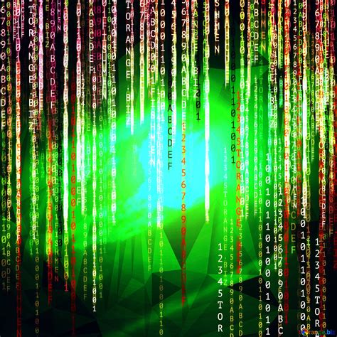 digital enterprise matrix style background binary code digital №207152