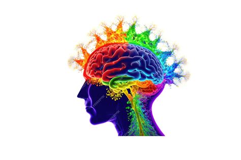 Premium Photo Illustration Of A Human Head And Brain Thinking Concept Neurological Connections