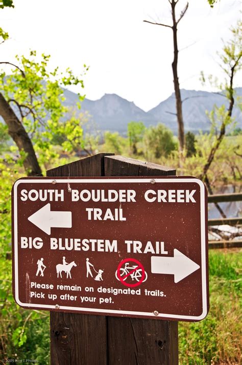 Boulder Co Big Bluestem Trail To South Boulder Creek Trail