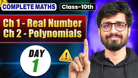 Class 10 Maths Day 1 Real Numbers And Polynomials Class 10 Alakh Pandey Ritik Sir