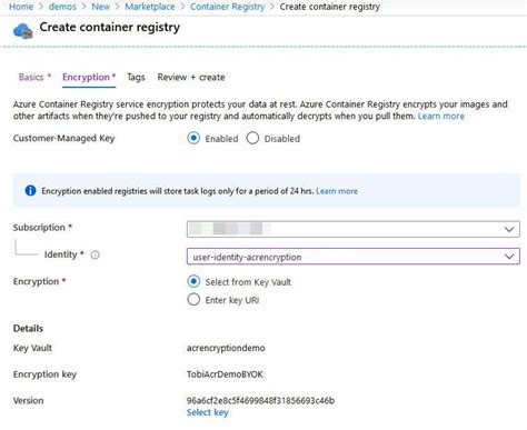 thoughts on bring your own key or byok to azure container registry