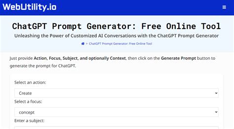 ChatGPT Prompt Generator