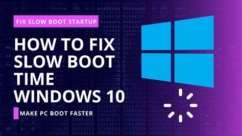 How To Fix Slow Boot Time Windows 10 Fix Slow Boot Startup Youtube