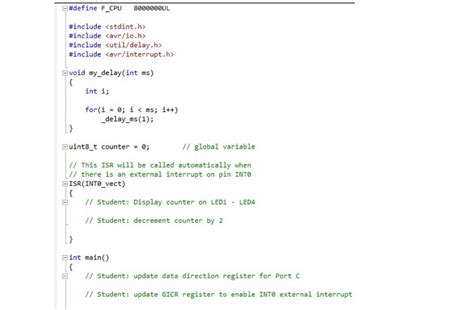 part 1 the atmega8 microcontroller shown in figure 1