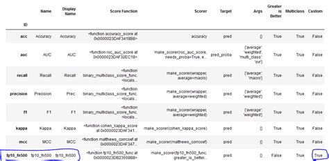 support for custom metrics in check metric · issue 880 · pycaret