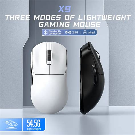 T Wolf X9 Mouse Tri Mode Wireless Mouse Lightweight Pixart 3311 E