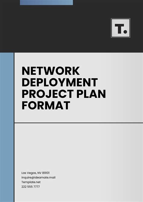 free network deployment project plan format template to edit online