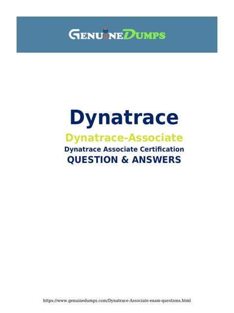 Dynatrace Associate Pdf Cloud Computing Metadata