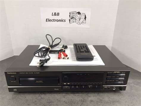 Technics SL PG CD Compact Disc Player W Remote Cables Manual Serviced For Sale
