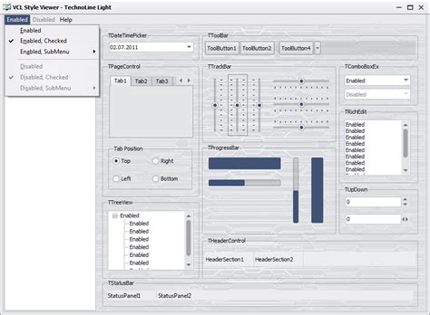 New Vcl Style From Delphi Third Party Delphi