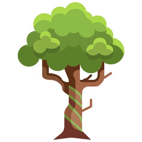 Tree Justicon Flat Icon