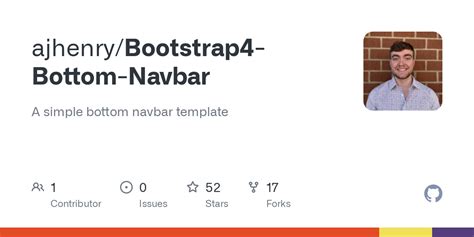 GitHub Ajhenry Bootstrap Bottom Navbar A Simple Bottom Navbar Template