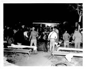 Survivors And Rescue Workers At An Aid Station After The 1947 Texas