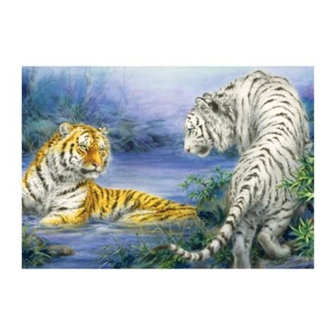 Poom 퍼즐1000피스 백호와 황금호랑이 직소퍼즐 퍼즐라이프