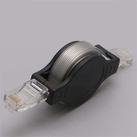 Sieyio Retractable Rj45 Lan Network Cable Patch Flat Ethernet Cord Wire
