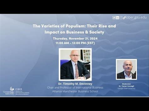 Timothy Devinney On Linkedin The Varieties Of Populism Their Rise And Impact On Business And Society
