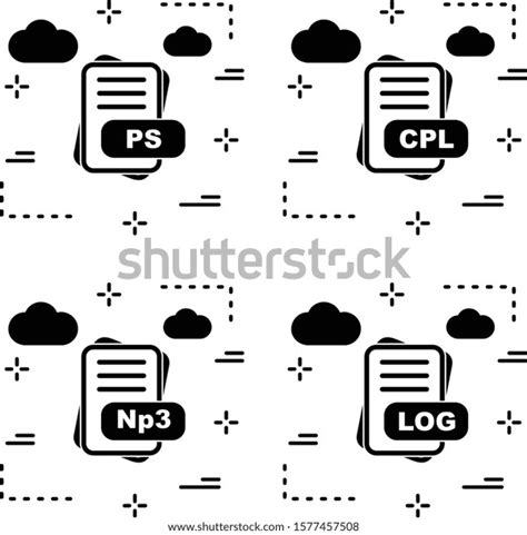 Set File Format Icons Stock Vector Royalty Free Shutterstock