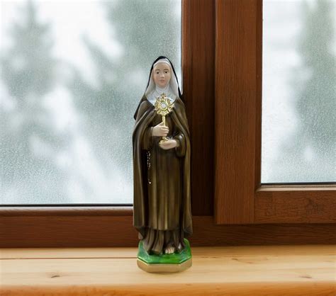 12 Saint Clare Of Assisi Statue From Italy