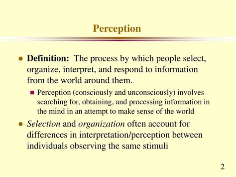 PPT Chapter 3 Understanding Perceptions And Attributions PowerPoint