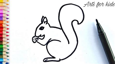 How To Draw A Squirrel Easy Step By Step At James Browning Blog