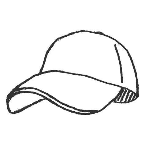 キャップ帽子のイラスト（png） えんぴつ素材