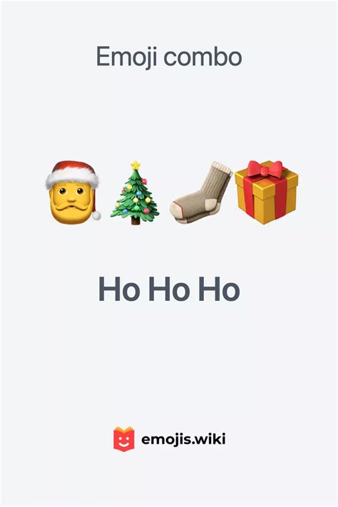 Ho Ho Ho Emoji Combo Emoji Combinations Good Apps For Iphone Emoji