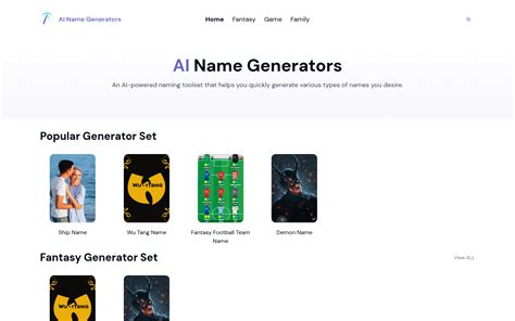 Ai Name Generators使用入口地址 Ai网站最新工具和软件app下载