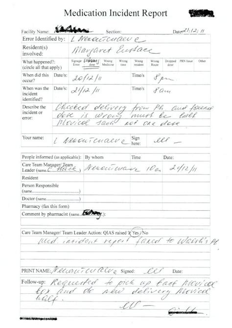 Filling Out An Incident Report Form