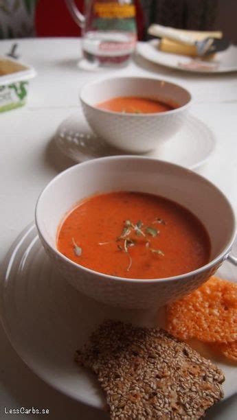 Tomatsoppa Med Timjan Och Ostchips Tomatsoppa Hälsosam Mat Matrecept