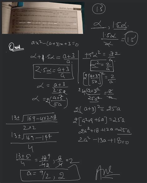 8 Form A Quadratic Equation Whose Roots Are The Numbers 10−72 1 And 10