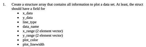 Solved Create A Structure Array That Contains All Chegg Com