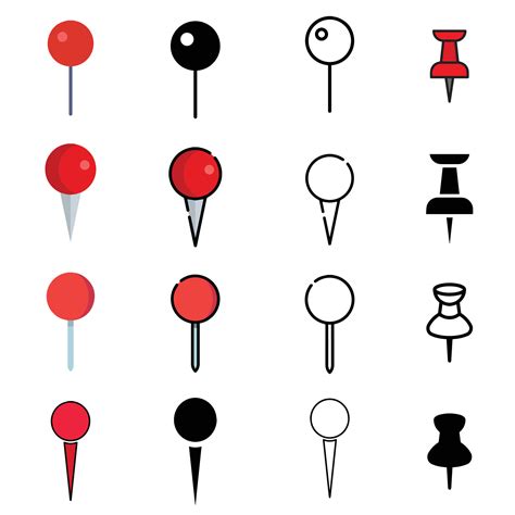 Pin Icon Pack 49743870 Vector Art At Vecteezy