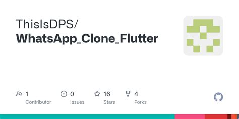 Github Thisisdpswhatsappcloneflutter