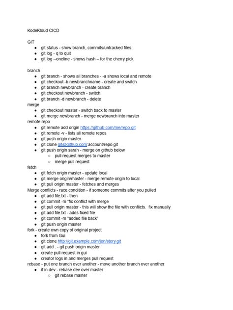 Kodekloud Cicd Pdf Operating System Families Software Development