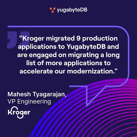 ajit shinde on linkedin kroger embraces distributed sql database