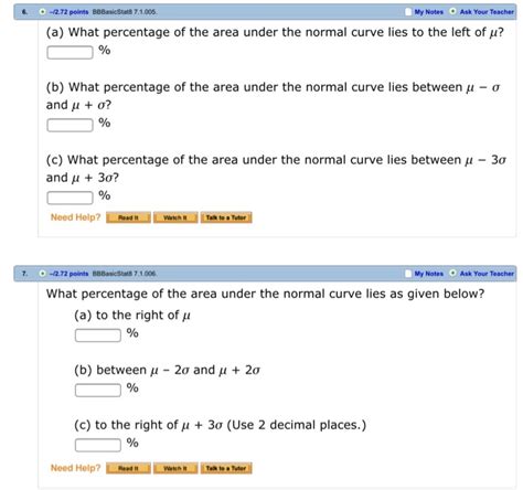 Solved 6 12 72 Points BBBasicStat8 7 1 005 My Notes Ask Chegg Com